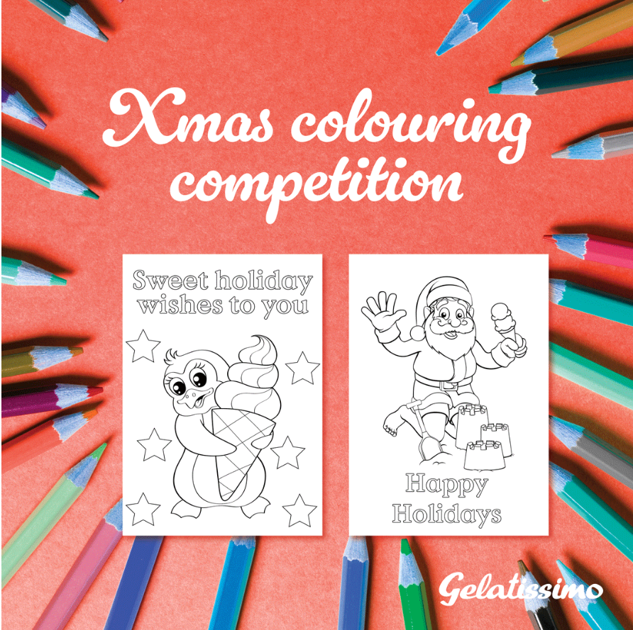 Festive Colouring in Activities - Gelatissimo