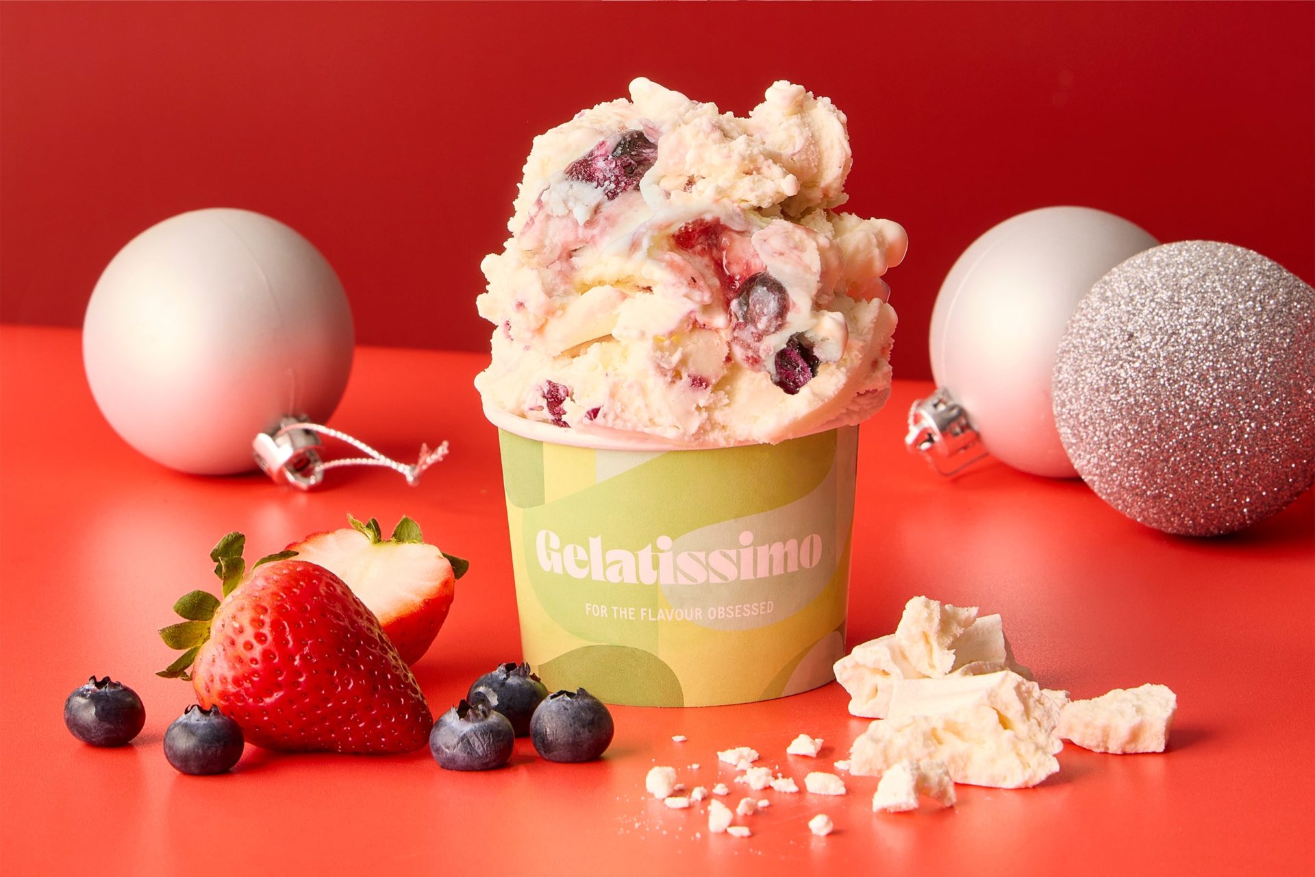 Get festive with our Smashed Berry Pavlova! - Gelatissimo