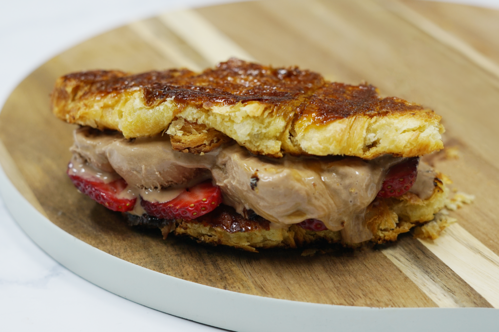 Our Choc Caramel Fudge Croissant Recipe - Gelatissimo